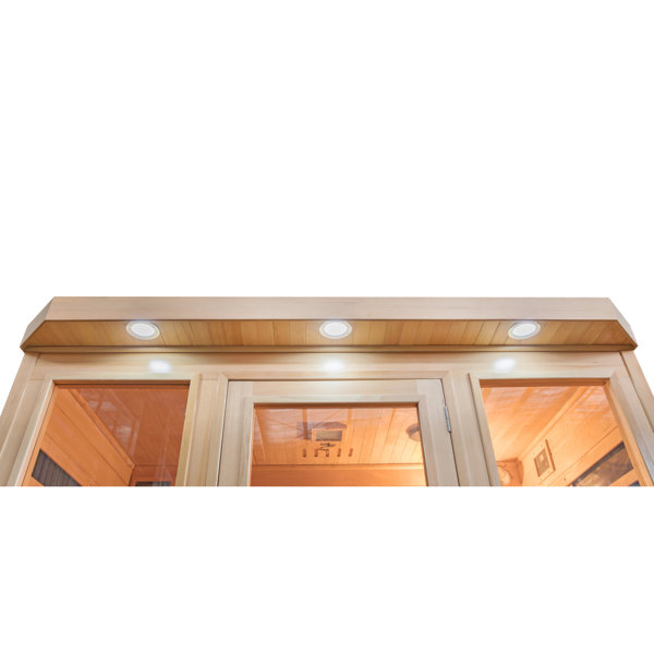 Heatwave Sonoma 4-Person Hemlock Infrared Sauna with 9 Carbon Heaters | Wayfair